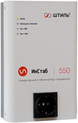 Стабилизатор напряжения ШТИЛЬ ИнСтаб IS550 белый – купить в Ситилинк | 1911705
