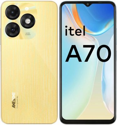 Смартфон ITEL A70 4/256Gb, A665L, золотой – купить в Ситилинк | 1995491