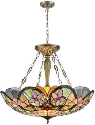 Светильник VELANTE 818-807-06, 6 х , бронза/разноцветный – купить в ...