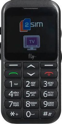 Характеристики Сотовый телефон Fly Ezzy 4 серый (803407) смотреть в СИТИЛИНК