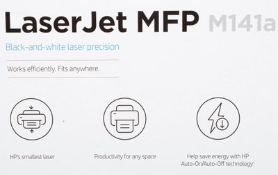 Характеристики МФУ лазерный HP LaserJet M141a черно-белая печать, A4 ...