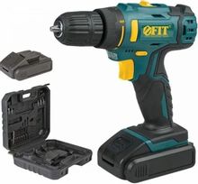 Дрель-шуруповерт FIT 80189, 1.3Ач, с двумя аккумуляторами – купить в ...
