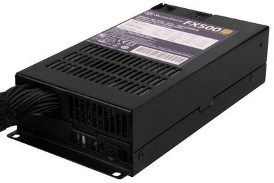 Блок питания SILVERSTONE Flex FX500, 500Вт, 80 PLUS GOLD, 40мм, черный ...