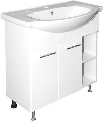 Тумба с раковиной в комплекте MIXLINE Анри напольный, 700х800х314 мм ...