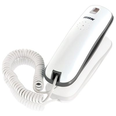 Характеристики Проводной телефон BBK BKT-108 RU, белый и серый (704809 ...