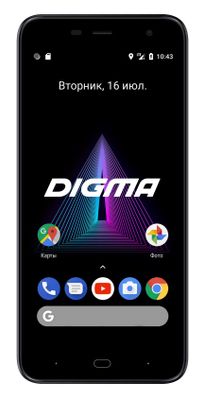 Смартфон Digma Linx Base 4G, черный – купить в Ситилинк | 1067467