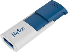 Флешка USB NETAC U182 256ГБ, USB3.0, синий и белый [nt03u182n-256g-30bl ...