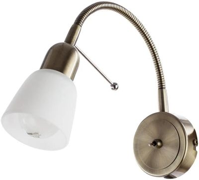 Бра ARTE LAMP A7009AP-1AB, 40Вт, античная бронза/белый – купить в ...