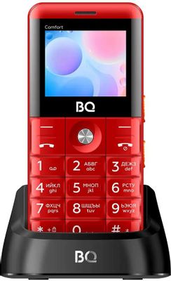 Характеристики Сотовый телефон BQ Comfort 2006, красный/черный (1977566 ...