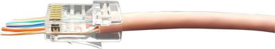 Обзор товара коннектор Hyperline (PLEZ-8P8C-U-C6-100) UTP кат.6 RJ45 ...
