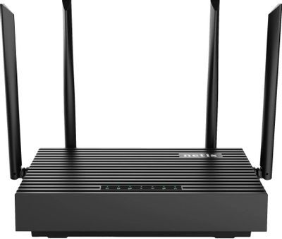Wi-Fi роутер Netis N6, Wi-Fi 6, AX1800, 2.4/5ГГц, 4 LAN, черный ...