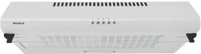 Характеристики Вытяжка козырьковая AVEX AS 6040 W, управление кнопочное, белый (1744050 ...