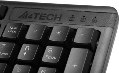 Клавиатура A4TECH KKS-3, проводная, USB, мембранная, черный – купить в ...