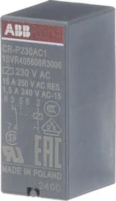 Реле промежуточное ABB CR P230AC1, 230В [1svr405600r3000] – купить в Ситилинк | 1702366