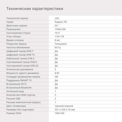 24" Телевизор Digma DM-LED24SBB31, HD, черный, СМАРТ ТВ, YaOS – купить ...