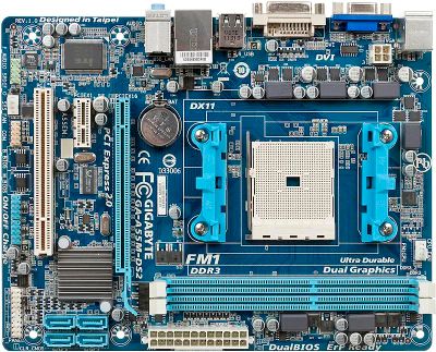 Обзор товара материнская плата Gigabyte GA-A55M-DS2, Socket FM1, AMD ...