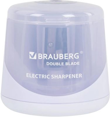 Характеристики Точилка для карандашей BRAUBERG электрическая, белый ...