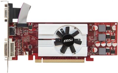 Видеокарта MSI NVIDIA GeForce GT 220 512МБ DDR3, Low Profile, Ret ...