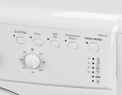 Стиральная машина узкая Indesit EcoTime IWSB 5105, с фронтальной ...