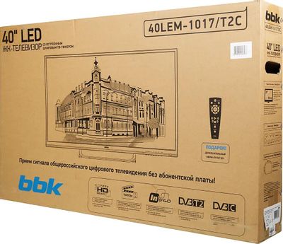 Характеристики 39" Телевизор BBK 40LEM-1017/T2C, HD, черный (353685) смотреть в СИТИЛИНК