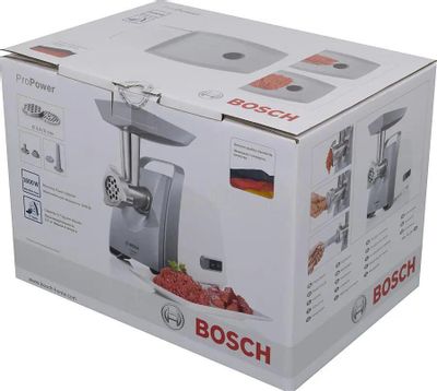 Мясорубка Bosch ProPower MFW45020, белый / серый – купить в Ситилинк ...
