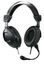 Гарнитура Genius HS-505X, для компьютера, мониторные, проводные, черный ...