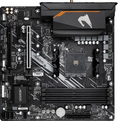 Материнская плата Gigabyte B550M AORUS ELITE AX, SocketAM4, AMD B550 ...