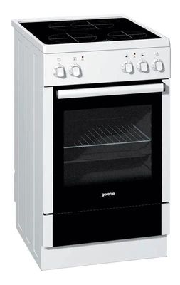 Электрическая плита Gorenje EC52103AW, стеклокерамика, белый – купить в ...