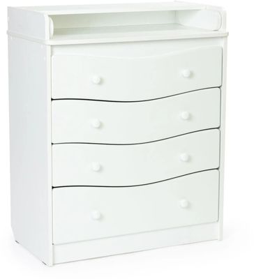 Обзор товара комод Bebizaro Modern (BZMN/05/WH/PM) белый ЛДСП (1749339 ...