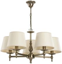 Обзор товара люстра ALFA 16076, 5 х 40 Вт, бронза/кремовый (1753683) в ...