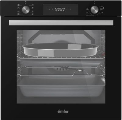Духовой шкаф Simfer B6ES68122, стекло черное – купить в Ситилинк | 1886496
