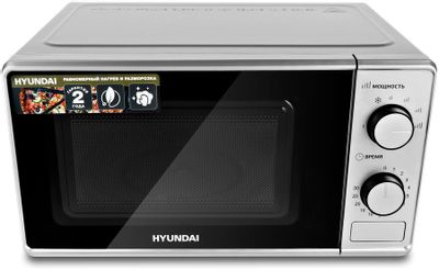Микроволновая печь Hyundai HYM-M2042, 700Вт, 20л, серебристый(плохая ...