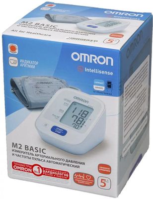 Характеристики Тонометр автоматический OMRON M2 Basic (HEM-7121-RU), (без адаптера питания), 22 ...