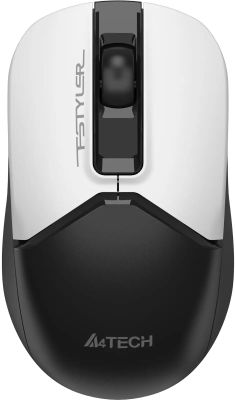 Мышь беспроводная A4TECH Fstyler FG12S Panda, радио, оптическая, USB, 1200dpi, белый и черный ...