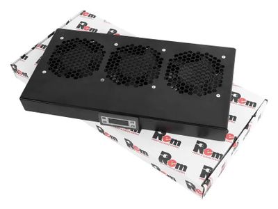 Обзор товара модуль вентиляторный Rem (R-FAN-3K-1U-9005) 3 вент. с ...