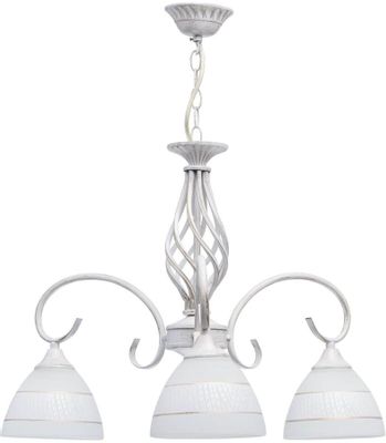 Обзор товара люстра DE MARKT 450018103, 3 х , 2700К белый/белый ...