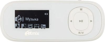 MP3 плеер Ritmix RF-3400 flash 8ГБ белый – купить в Ситилинк | 907566