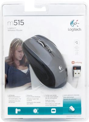 Обзор товара мышь Logitech M515, оптическая, беспроводная, USB, серый и ...