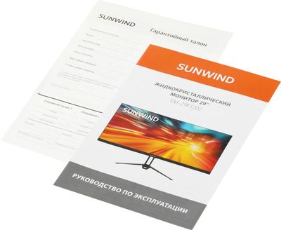 29" Монитор SunWind SM-29FI202, 2560x1080, IPS, 75Гц, 2хHDMI, 1хDP ...