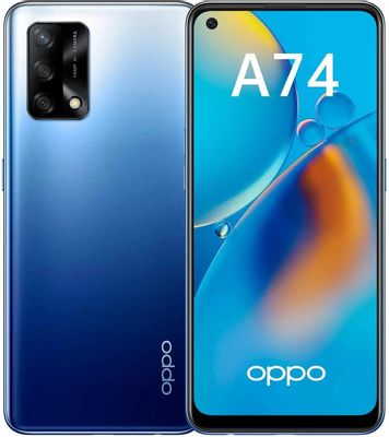 Смартфон OPPO A74 4/128Gb, синий – купить в Ситилинк | 1520285