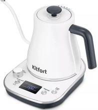 Чайник электрический KitFort КТ-6684, 1200Вт, белый – купить в Ситилинк | 2032295