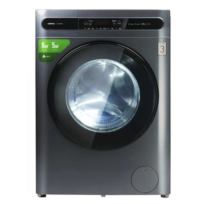 Стиральная машина CENTEK CT-1952, с фронтальной загрузкой, 8кг, 1400об/мин, с сушкой ...