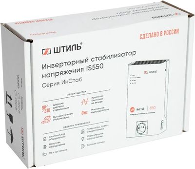 Стабилизатор напряжения ШТИЛЬ ИнСтаб IS550 белый – купить в Ситилинк | 1911705