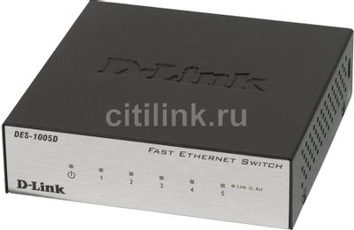 Обзор товара коммутатор D-Link DES-1005D/O2B, неуправляемый (313059) в ...