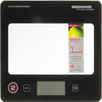 Характеристики Весы кухонные Redmond RS-724, черный (842228) смотреть в ...