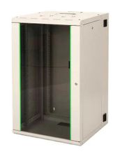 Шкаф коммутационный LANDE Proline LN-PR16U6045-LG-111 настенный, стеклянная передняя дверь, 16U ...