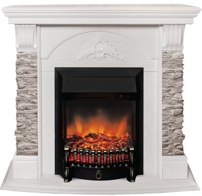Электрокамин REALFLAME Athena GR STD/EUG/25'/24 WT+Fobos Lux Black белый – купить в Ситилинк ...