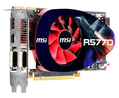 Характеристики Видеокарта MSI AMD Radeon HD 5770 1ГБ DDR5, Ret [r5770-pm2d1g-oc] (546788 ...
