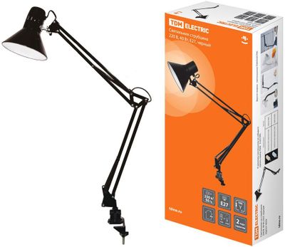 Настольная лампа TDM ELECTRIC SQ0337-0028 на струбцине черный – купить ...