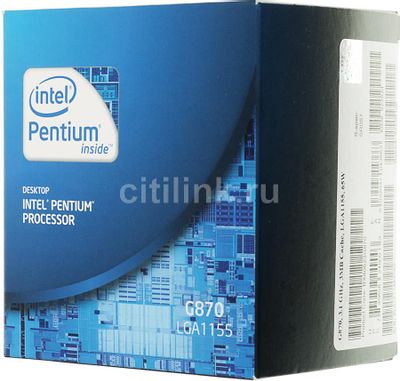 Процессор Intel Pentium G870, LGA 1155, BOX [bx80623g870 s r057 ...